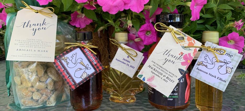 Wedding and Promotional Favors | Organic Maple Syrup | Branon Family ...